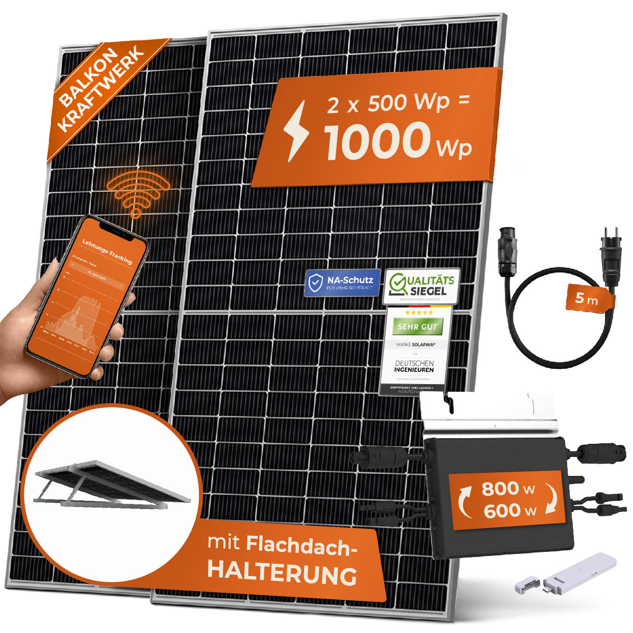 Solaranlagen & Balkonkraftwerke als Komplettsets von Solarway